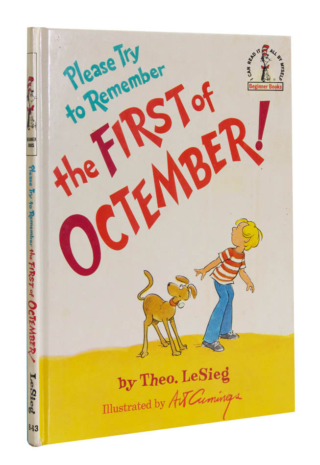 Dr Seuss, Please Try to Remember the First of Octember!, first edition