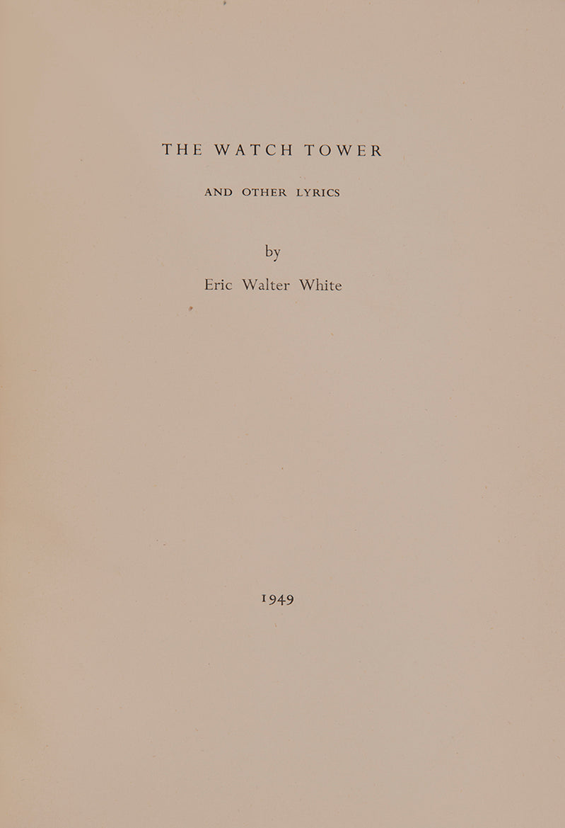 Eric Walter White, The Watch Tower, 1949, limited edition