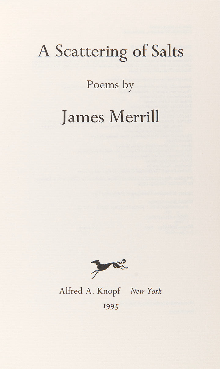 James Merrill – Shapero Rare Books