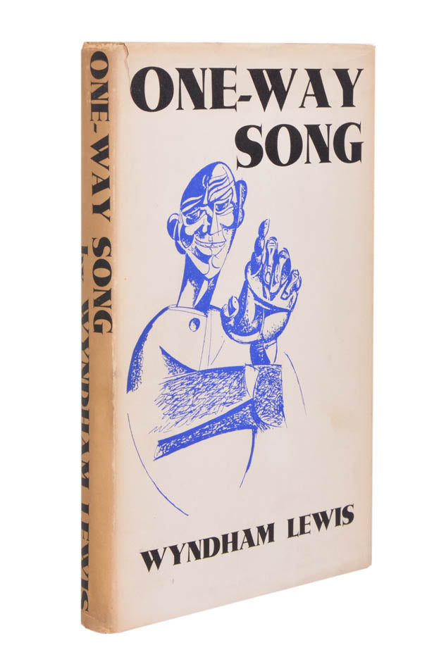 Wyndham Lewis, One-Way Song, signed first edition, 8vo, 1933