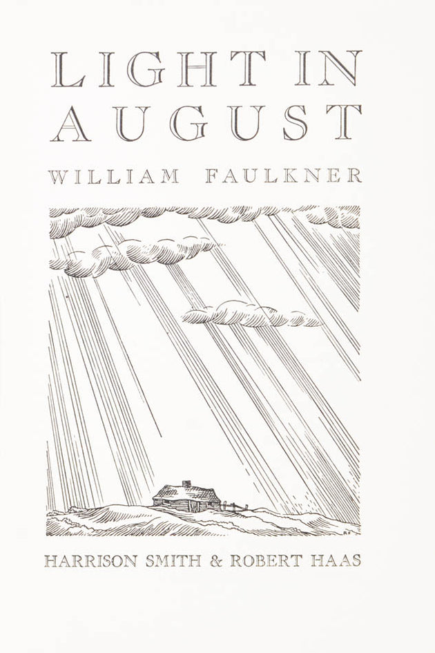 William Faulkner, Light In August, first edition, first issue, 1932.